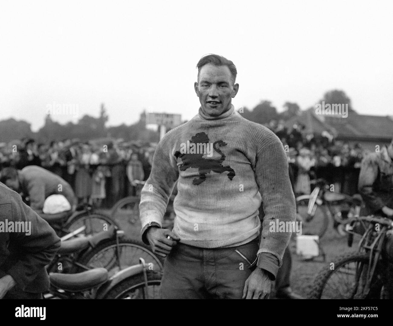 John Glaholme 'Jack' Ormston, a British speedway rider for the Wembley ...