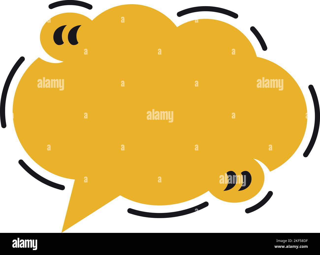 Quote bubble template. Blank citation color cloud Stock Vector Image ...