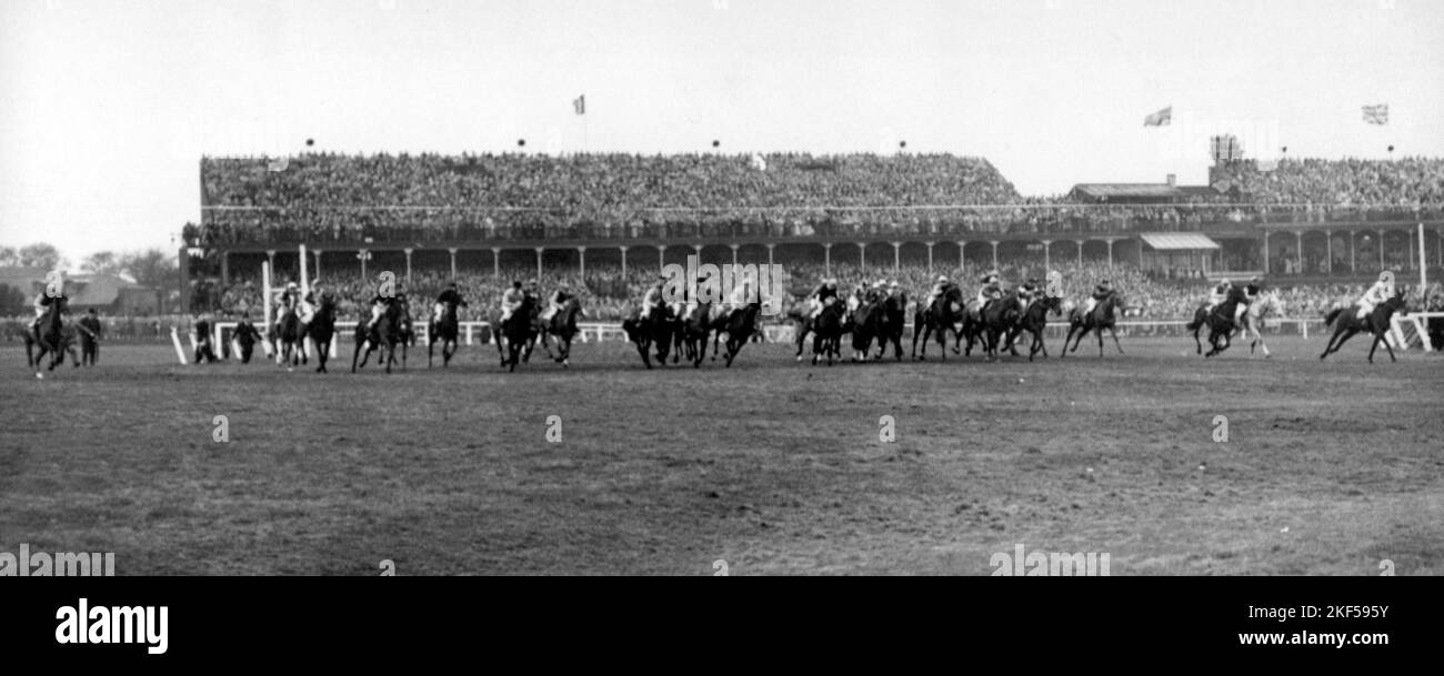 The National gets underway, with eventual winner ESB, ridden by Dave ...