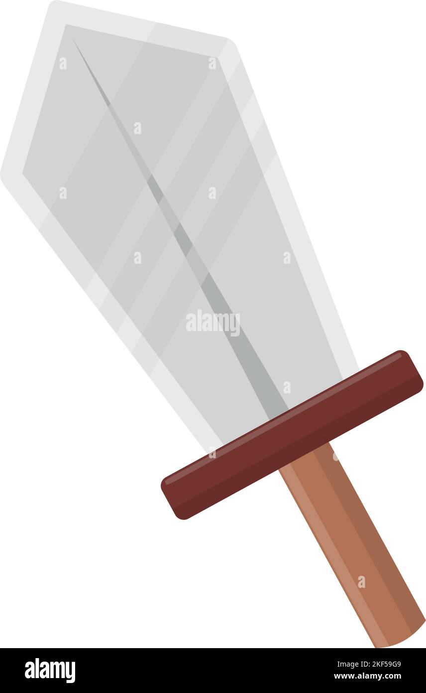 Cartoon sword icon. Color dagger. Ancient blade Stock Vector Image ...