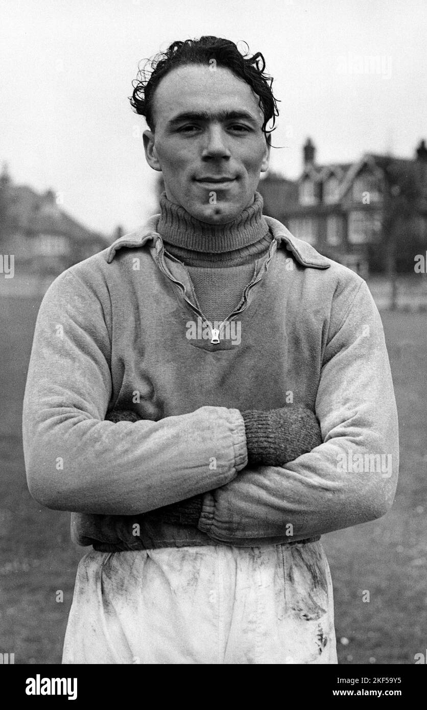 Ted Burgin, England goalkeeper Stock Photo - Alamy