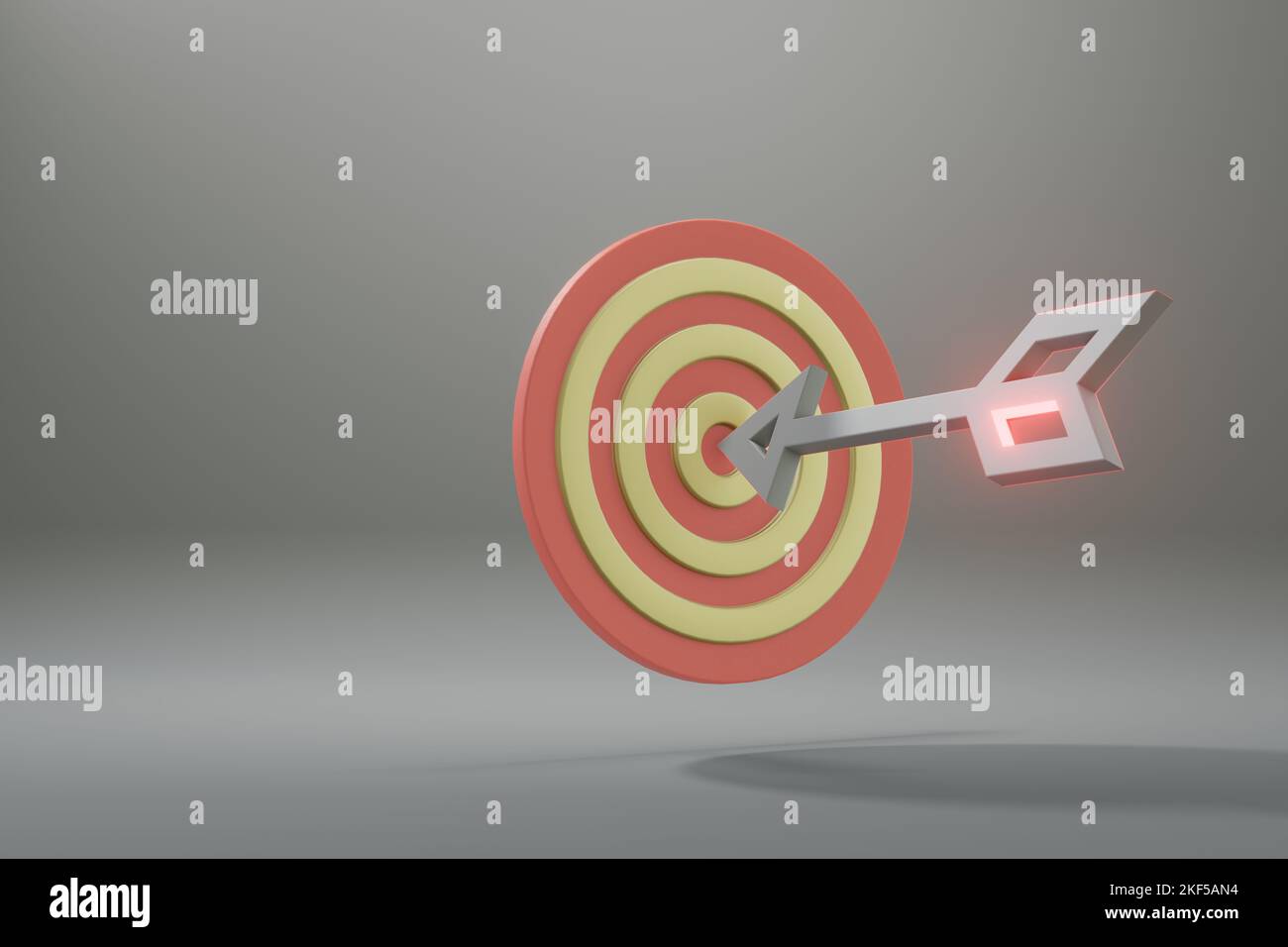 Beautiful Abstract arrow target. 3d rendering illustration Background ...