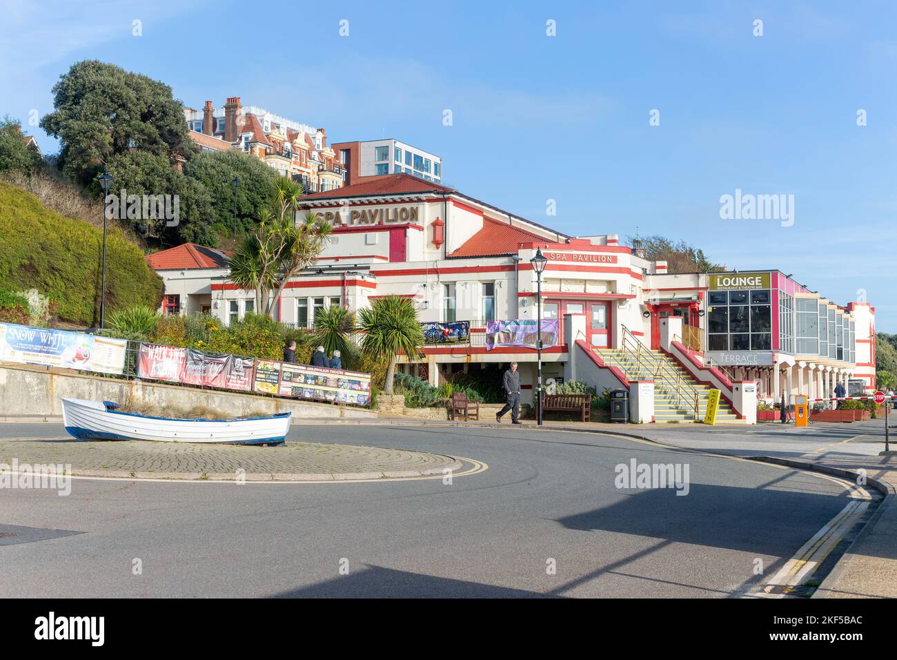 Spa Pavilion theatre venue on seafront, Felixstowe, Suffolk, England ...