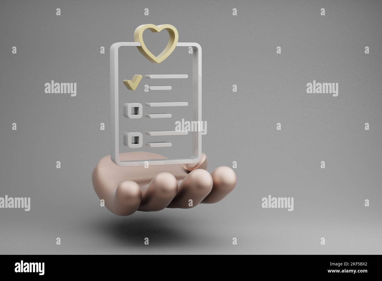 Beautiful abstract illustrations Golden Hand Holding Guest List with ...