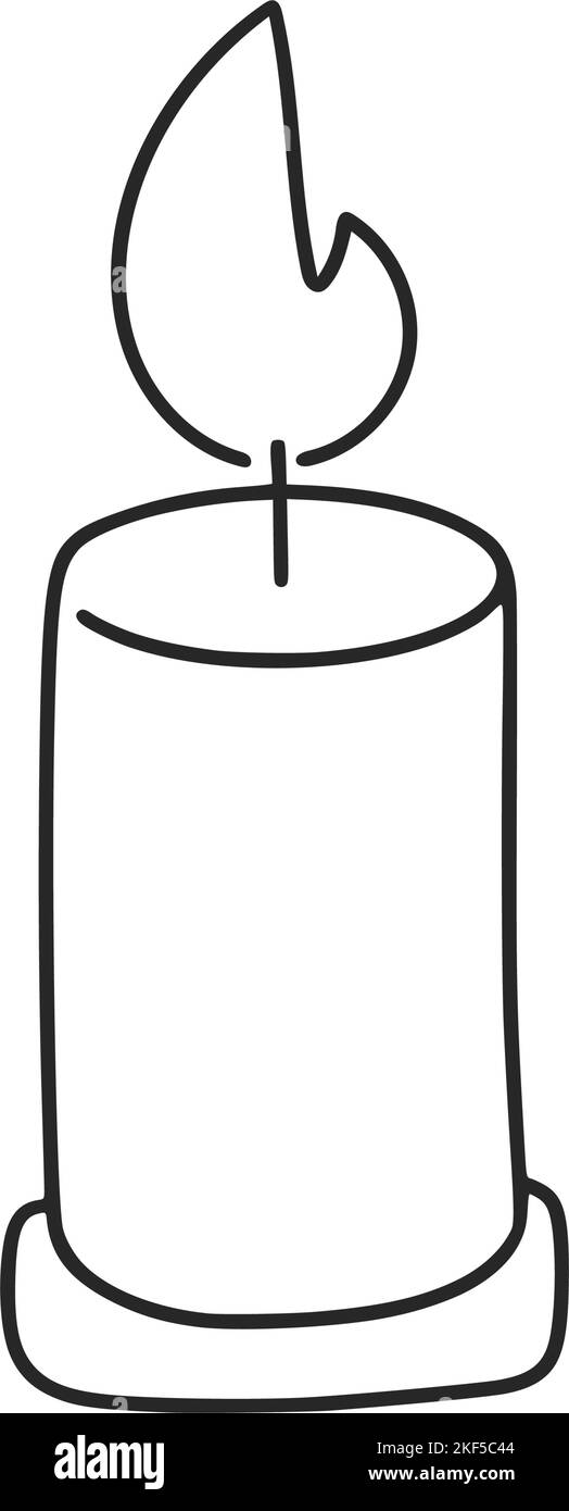 Candle cut out Stock Vector Images - Alamy