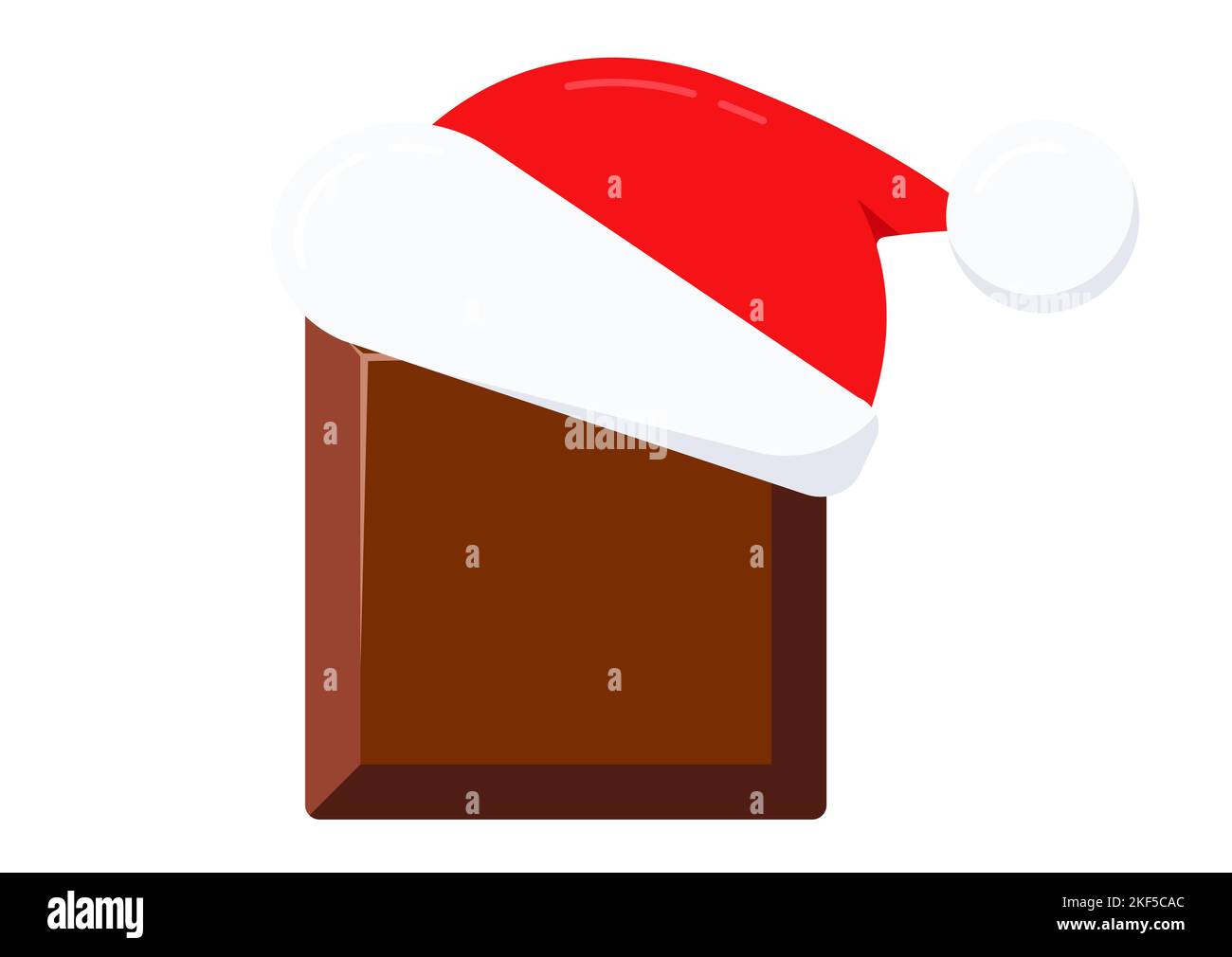 Broken chocolate santa claus Stock Vector Images - Alamy