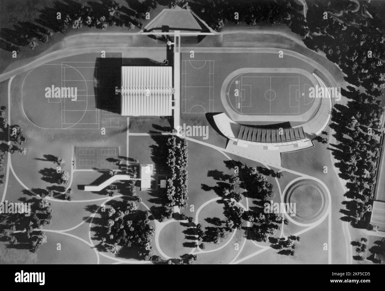 A scale model of a design for a multi-sports complex Stock Photo - Alamy