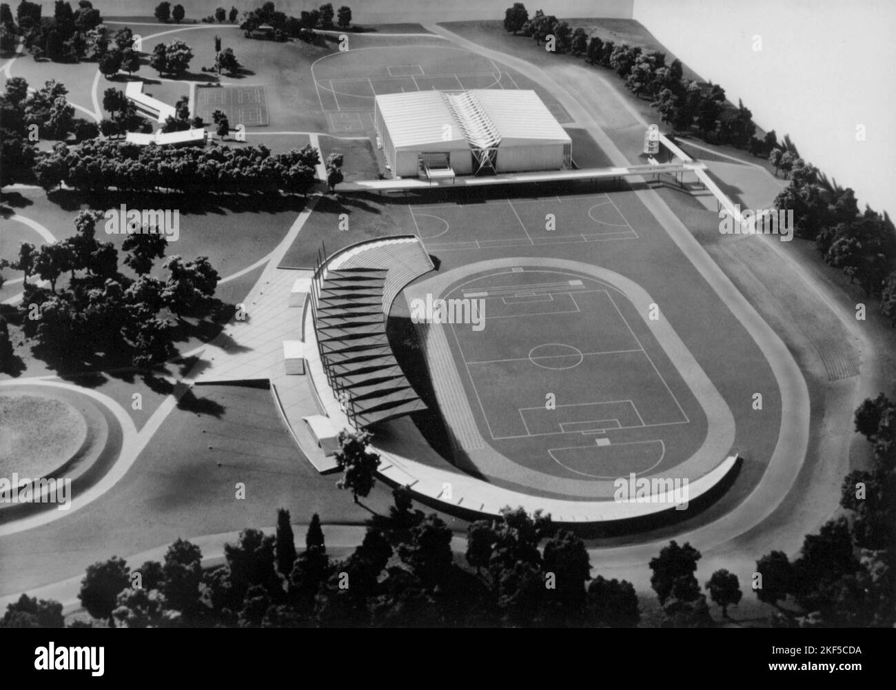 A scale model of a design for a multi-sports complex Stock Photo - Alamy