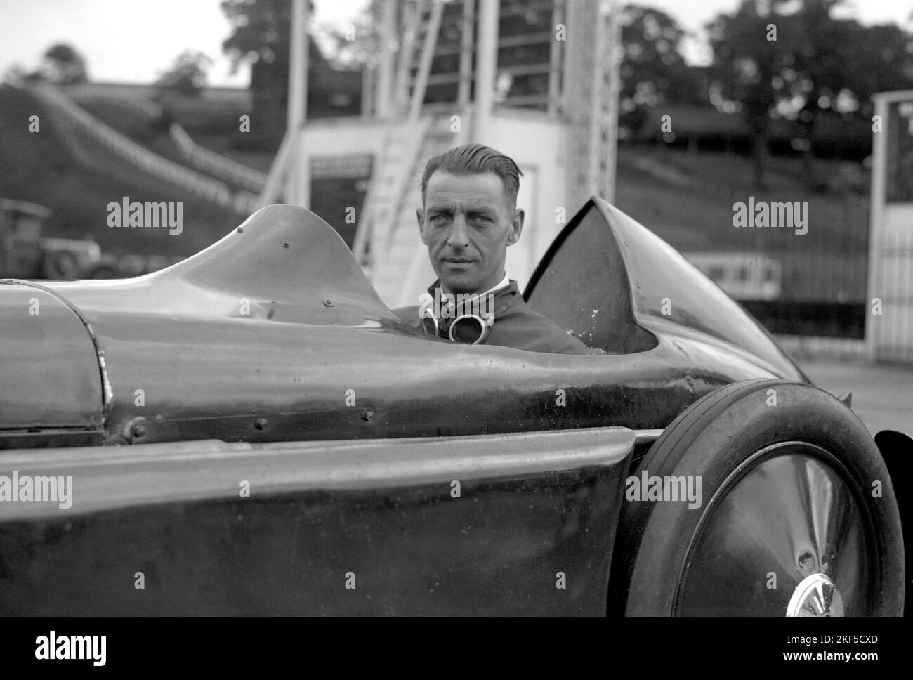 Leon Cushman in his record breaking Austin Stock Photo - Alamy