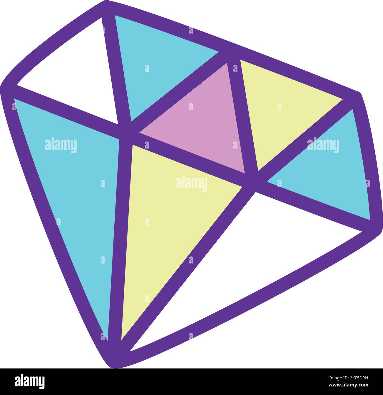 Color diamong icon. Magic gem. Jewel sign Stock Vector Image & Art - Alamy
