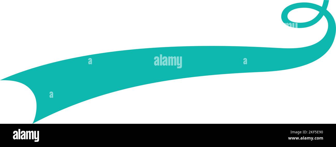 Calligraphic swoosh. Color lettering curved tail element Stock Vector ...