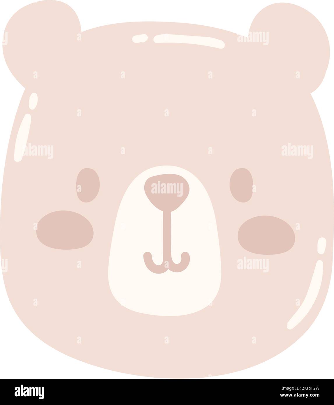 cute bear face cartoon Stock Vector Image & Art - Alamy