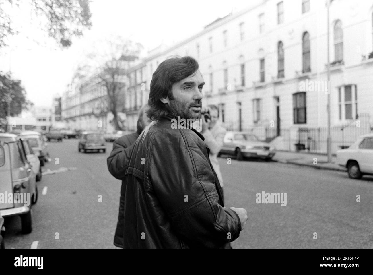 George Best leaves his home in Chelsea for his appearance at Bow Street ...