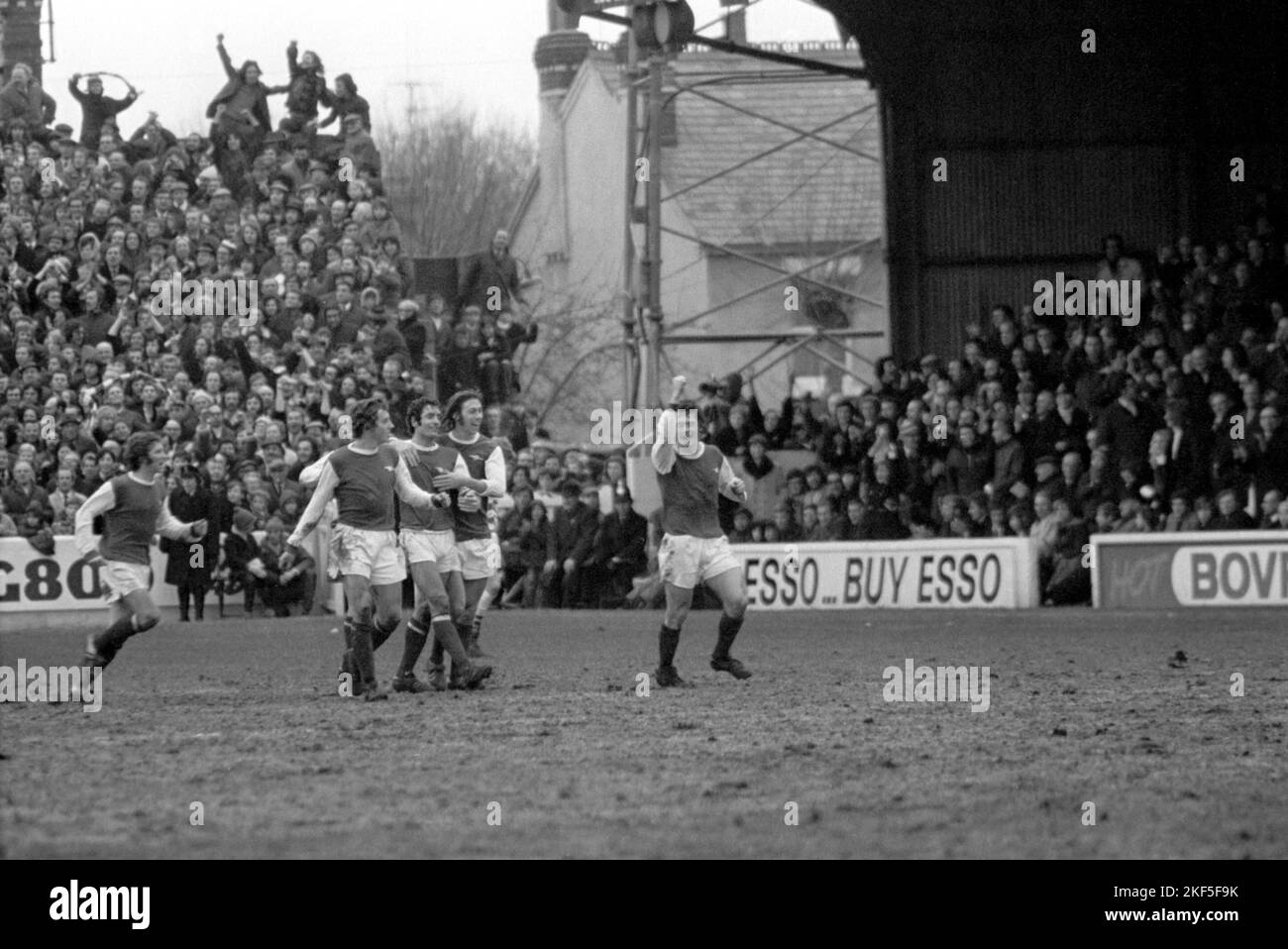 (L-R) Arsenal's Alan Ball, Sammy Nelson, Frank McLintock and Charlie ...