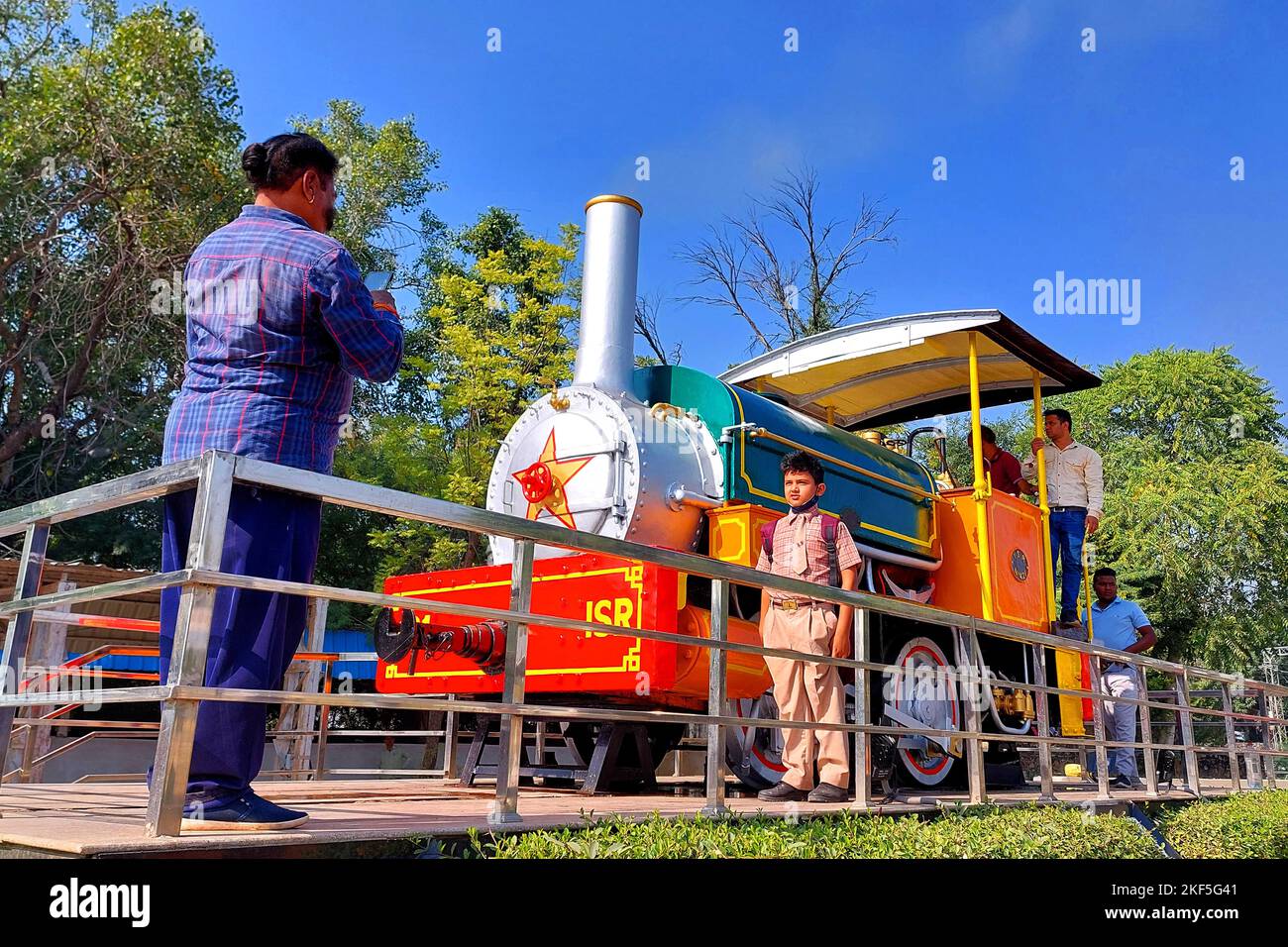 Indian Railway Oldest Steam engine display during the exhibition In ...