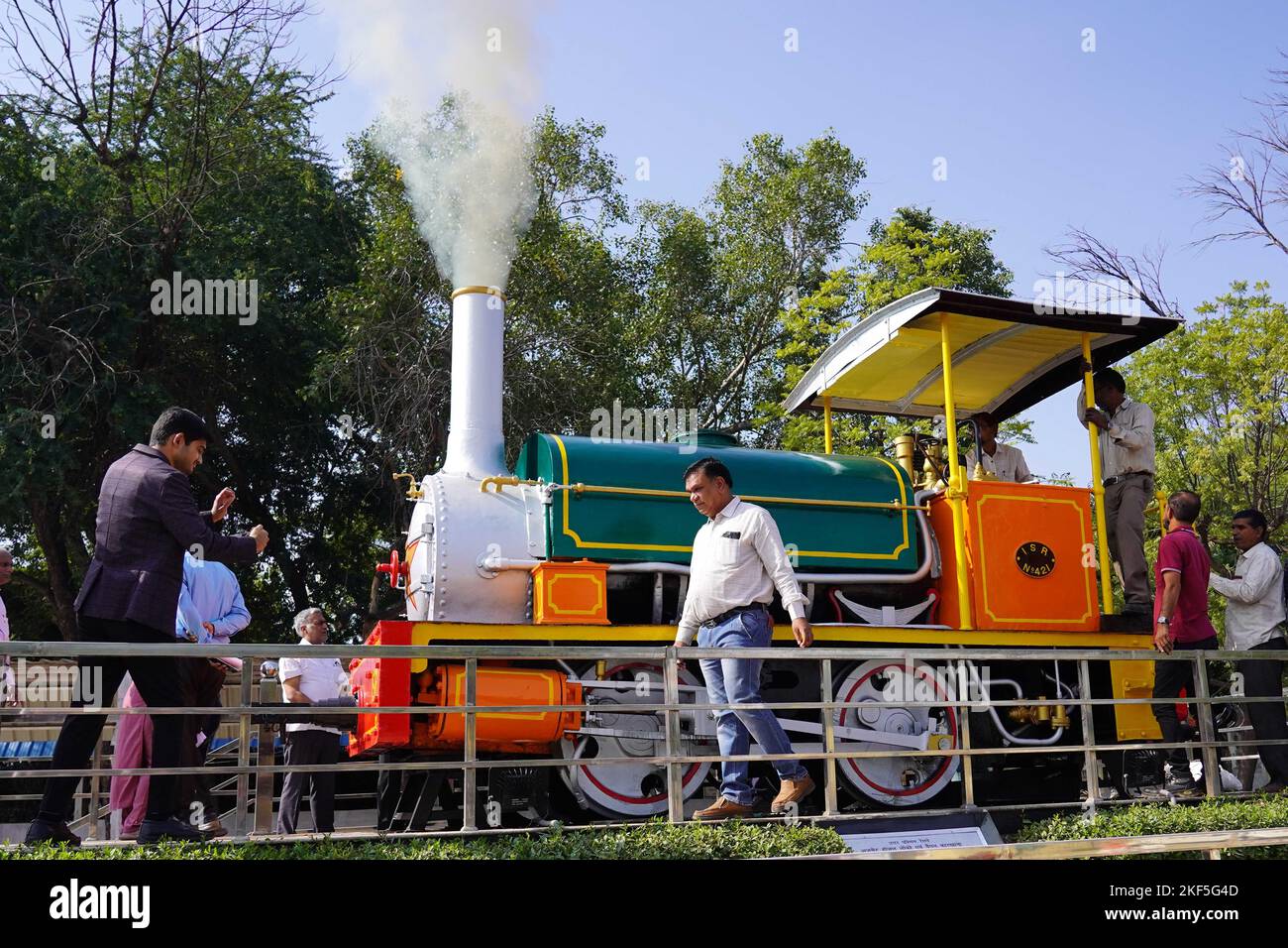 Indian Railway Oldest Steam engine display during the exhibition In ...