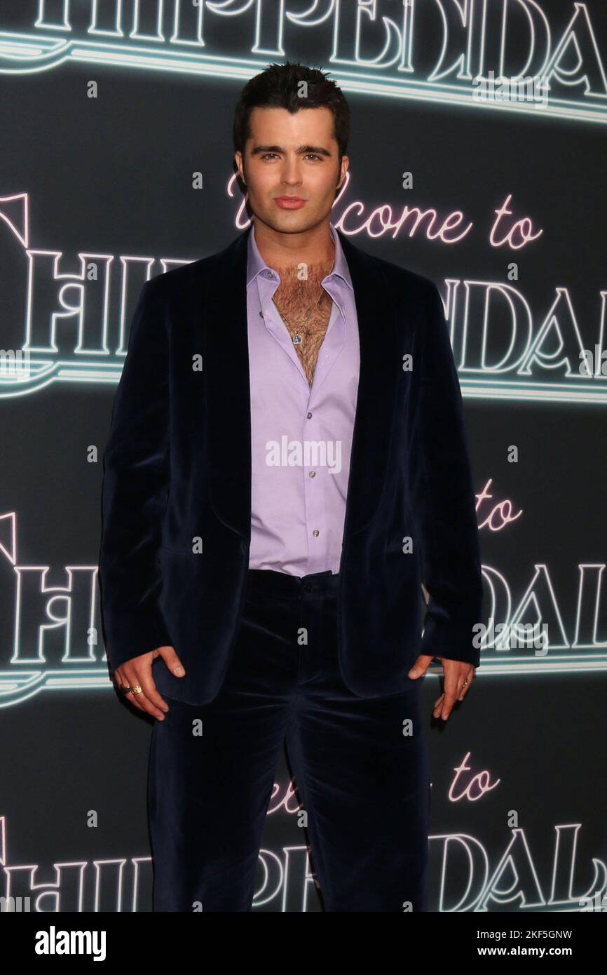Los Angeles, CA. 15th Nov, 2022. Spencer Boldman at arrivals for WELCOME TO CHIPPENDALES ...