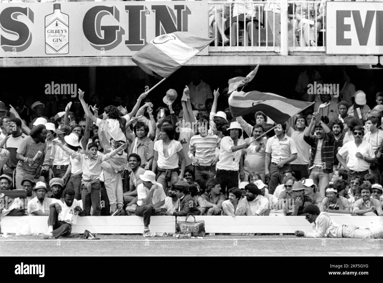 The dejection shows on the faces of West Indies fans (front row) as ...