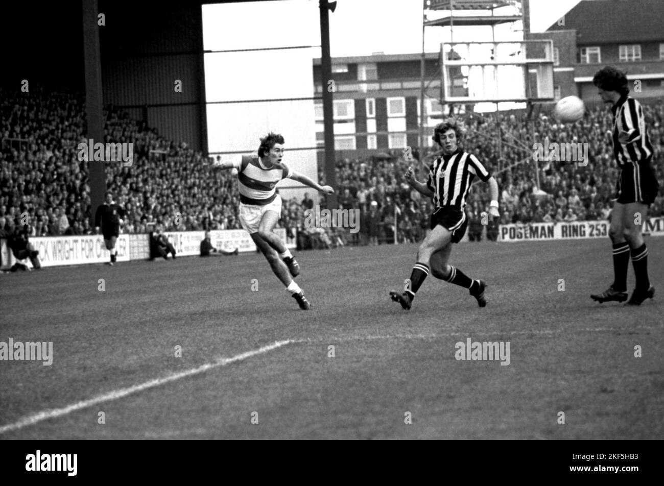 (L-R) Queens Park Rangers' Dave Thomas crosses the ball past Newcastle ...