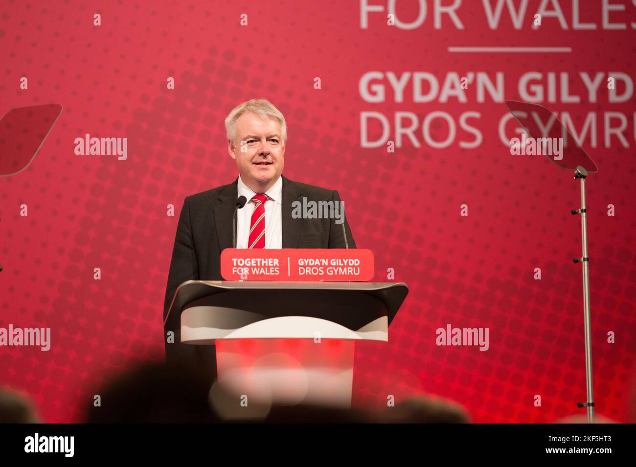 Carwyn Jones AM, First Minister of Wales, addressing Welsh Labour ...