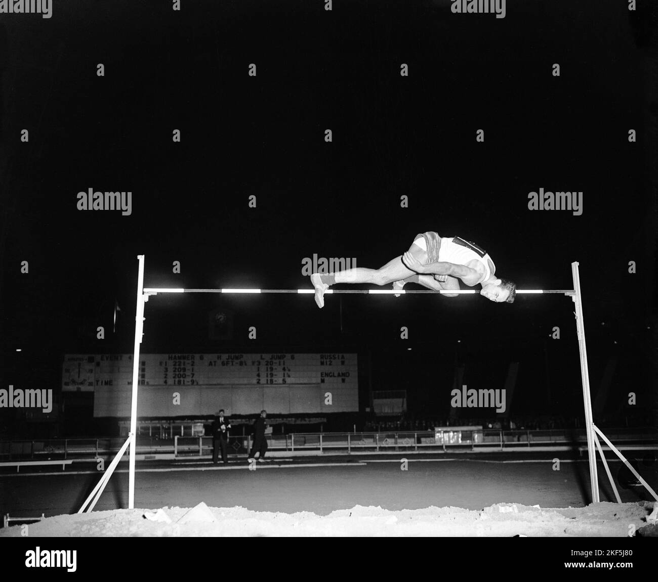 Russia's Valery Brumel in action during the High Jump event. Valery ...