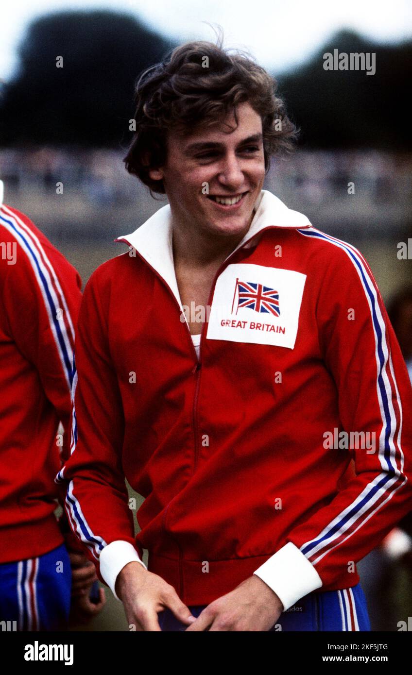 Athlete Keith Stock who represented Britain in the pole vault Stock ...