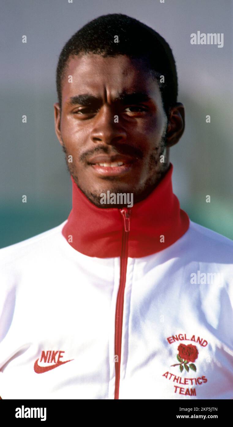 Athlete Claude Moseley who represented Britain in the High Jump Stock ...