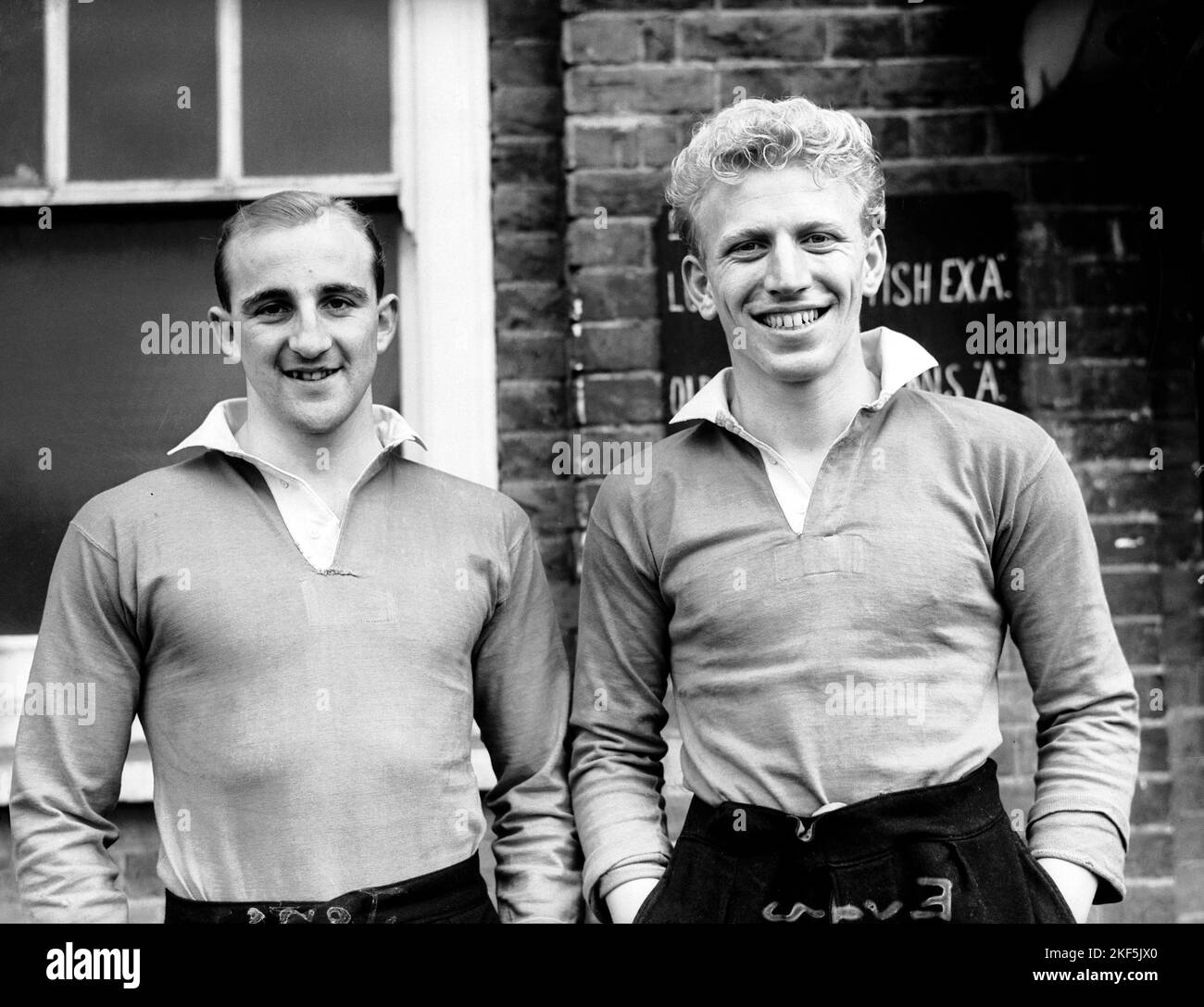 (L-R) Lewis Jones and Peter Evans, Llanelli Stock Photo - Alamy