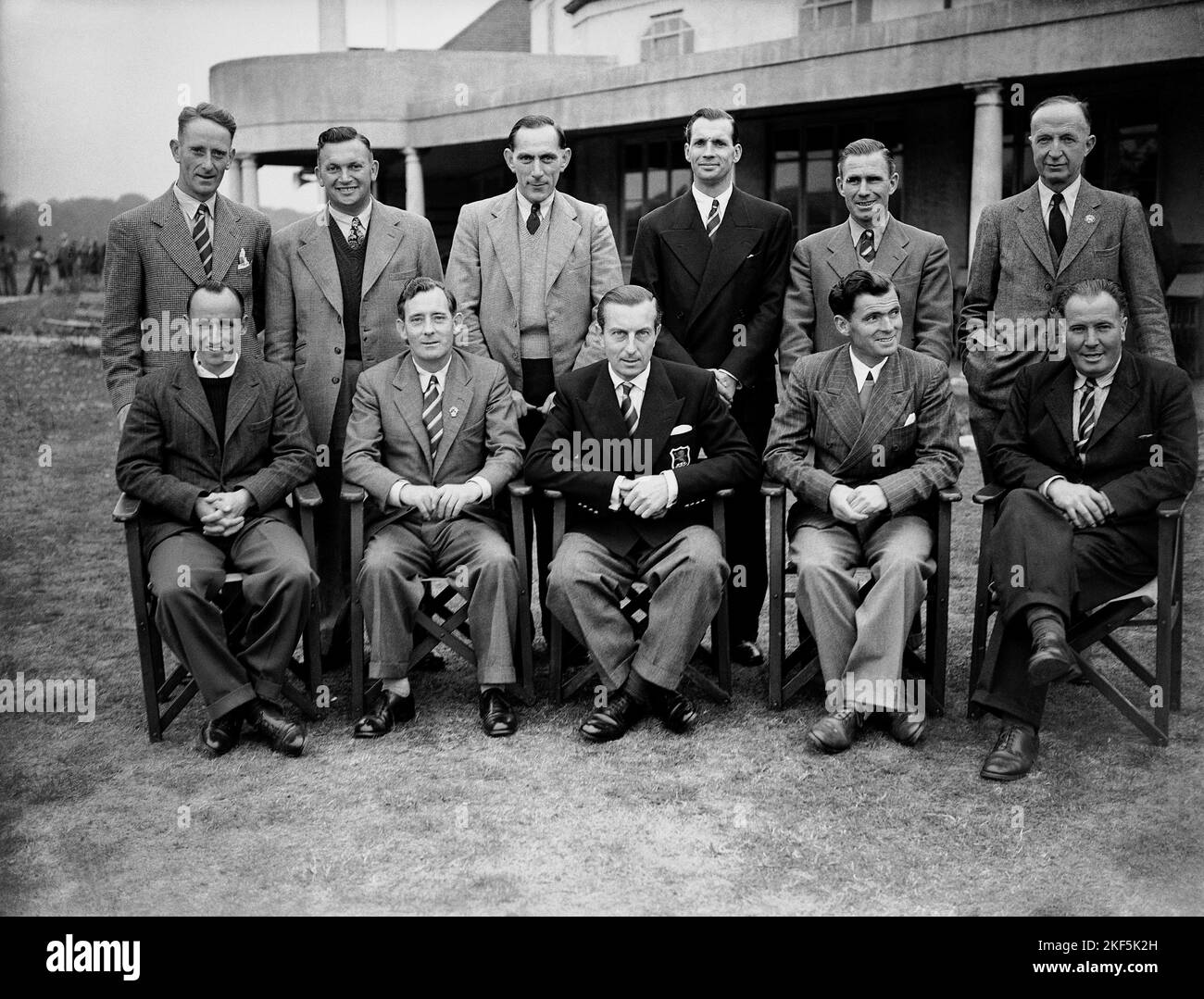 The British Ryder Cup Team, left to right sitting, Charlie Ward, Fred ...