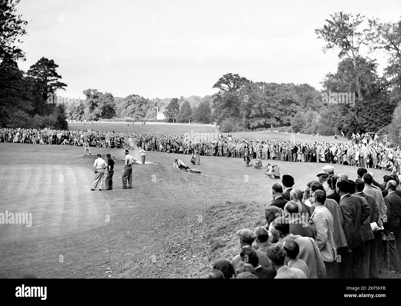 A general view of Harry Bradshaw of Ireland in play during the Ryder ...