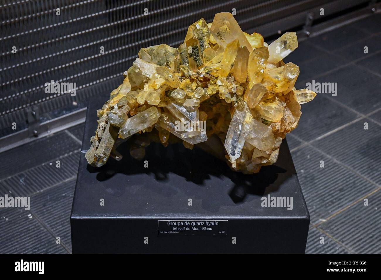 Hyalin quartz exhibited inside the Crystal Museum of Espace Tairraz ...