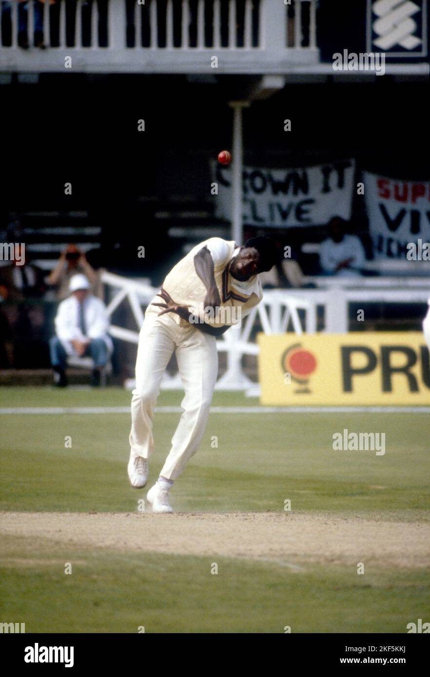 Joel Garner, West Indies Stock Photo - Alamy