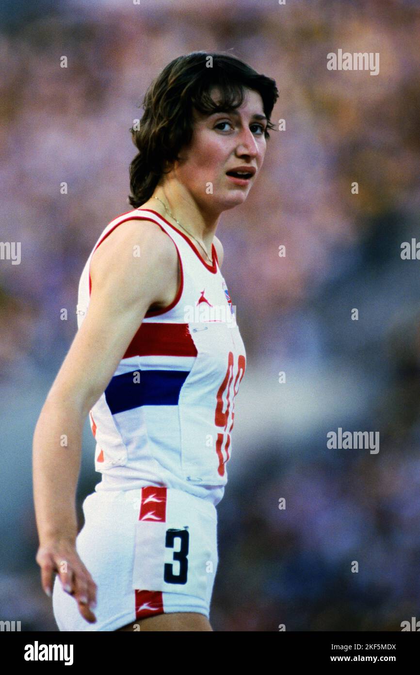 Michelle Probert of Great Britain in action duriing the 4x400m relay ...