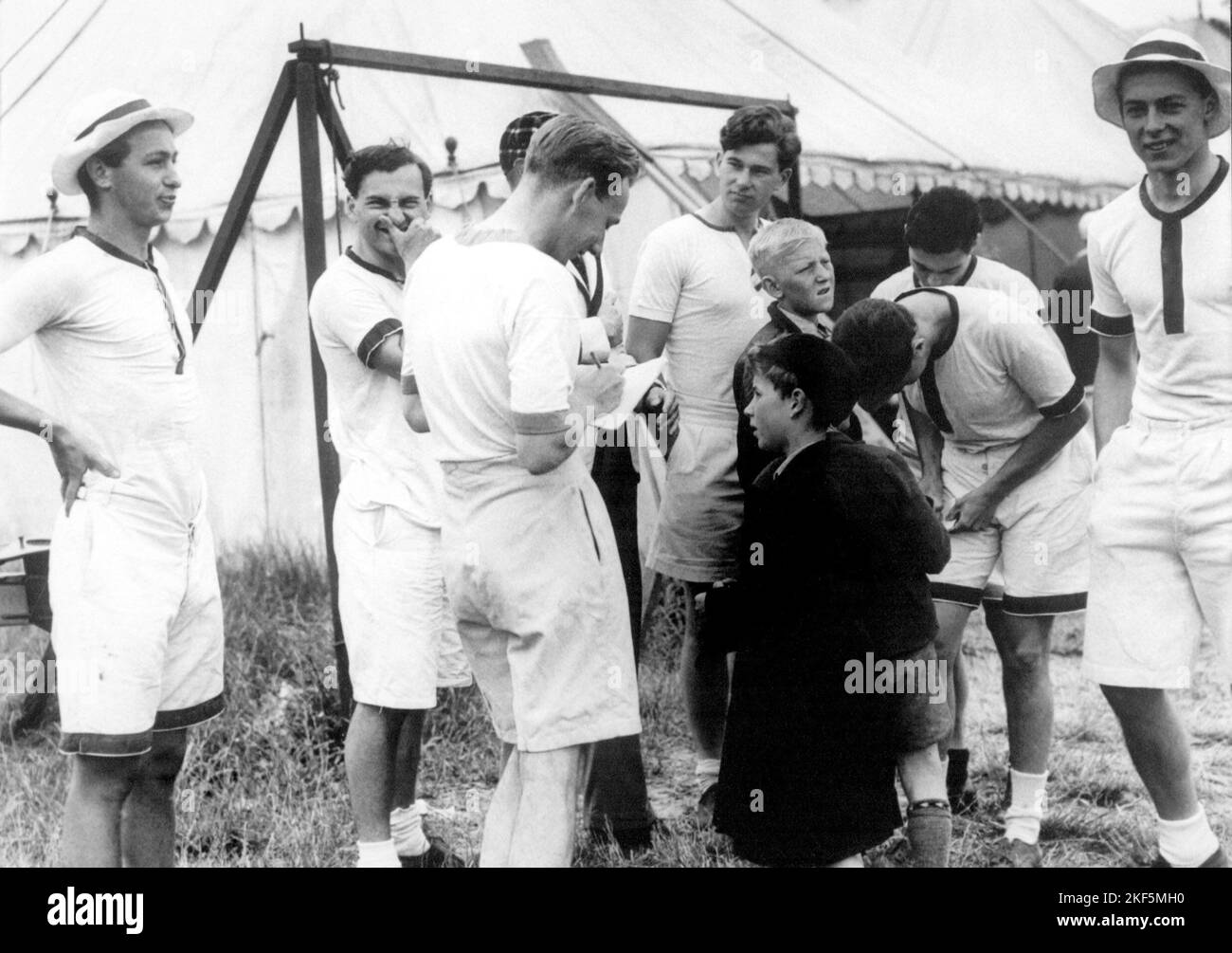An autograph signing session for one of the teams competing in the ...
