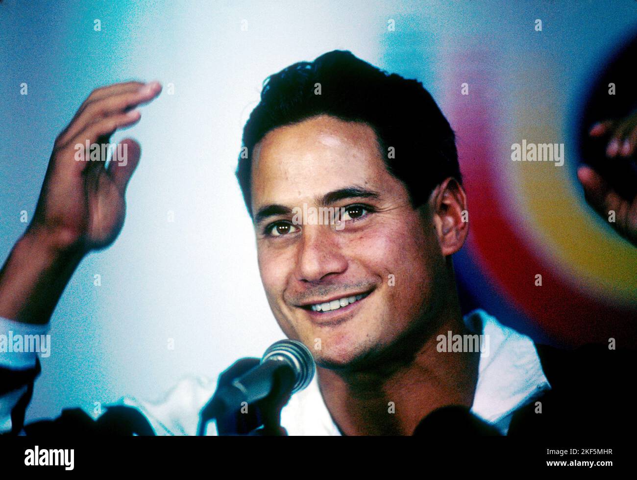 USA's Greg Louganis, gold medallist in both the springboard diving and ...