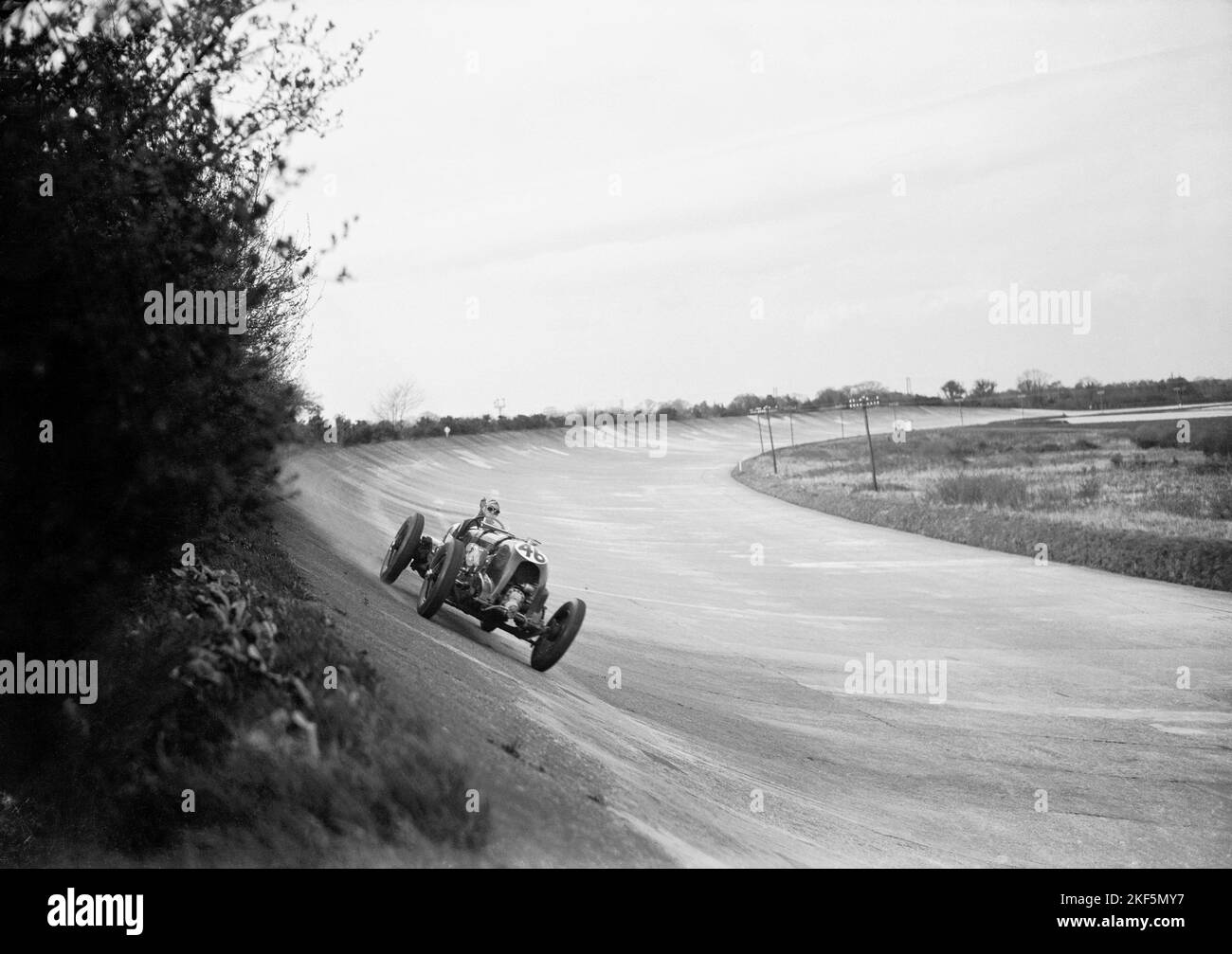 Sir Henry Birkin during the British Empire Race at Brooklands Stock ...