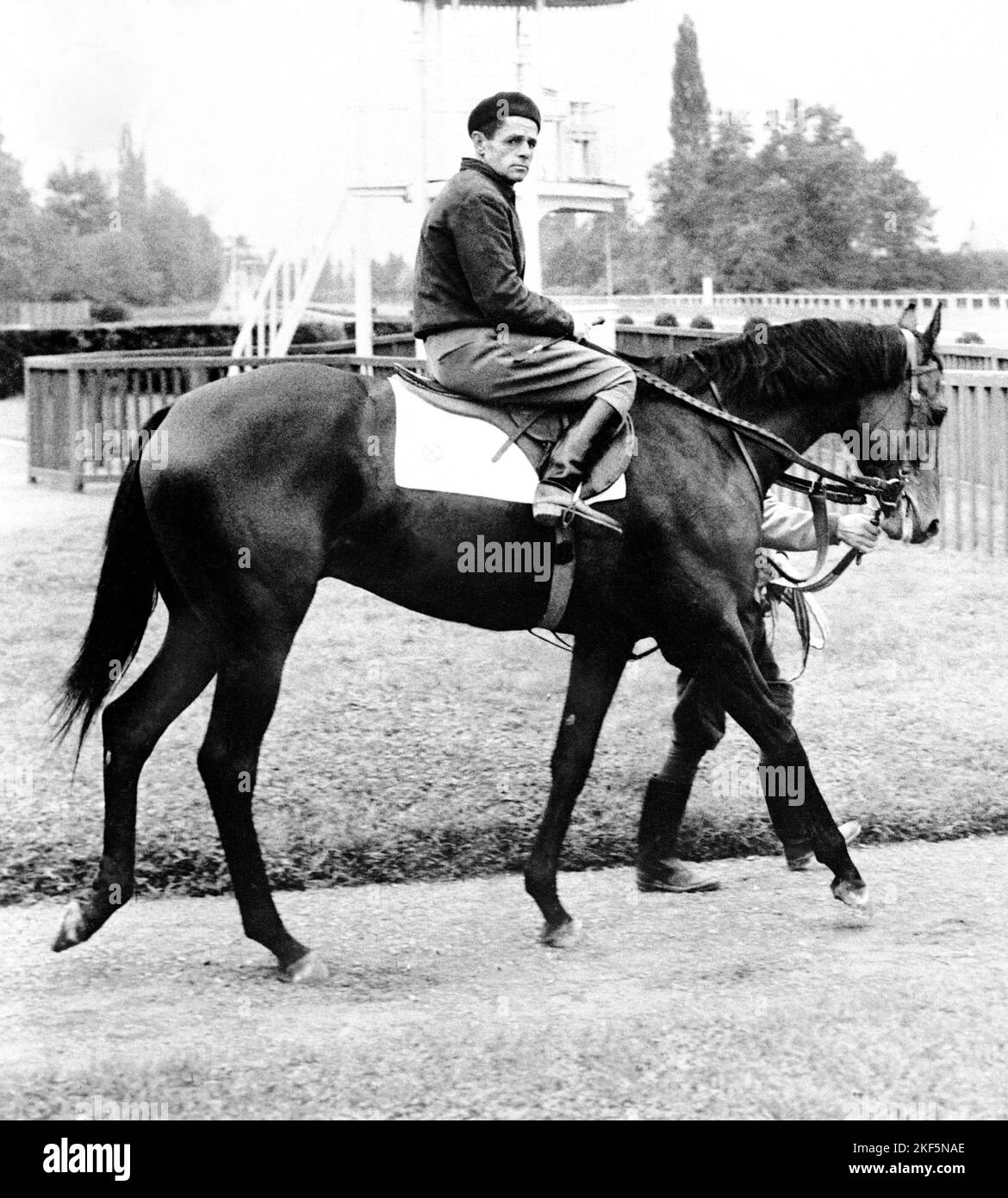 The great Italian horse Ribot, Enrico Camici up Stock Photo - Alamy