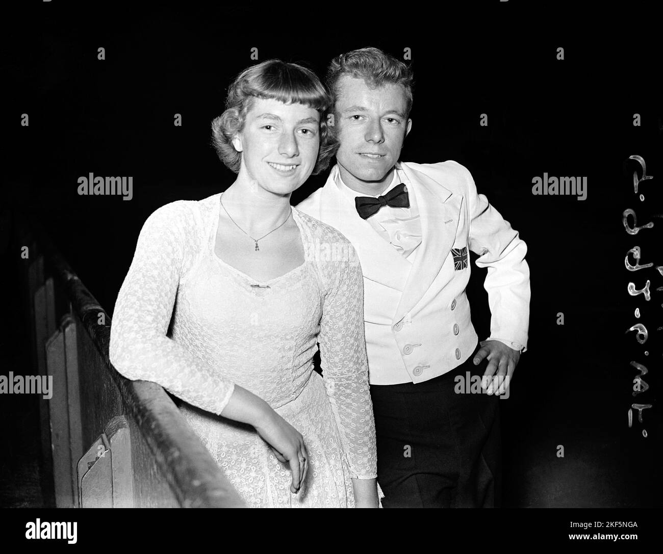(L-R) Jennifer and John Nicks, sister and brother pairs team Stock Photo - Alamy