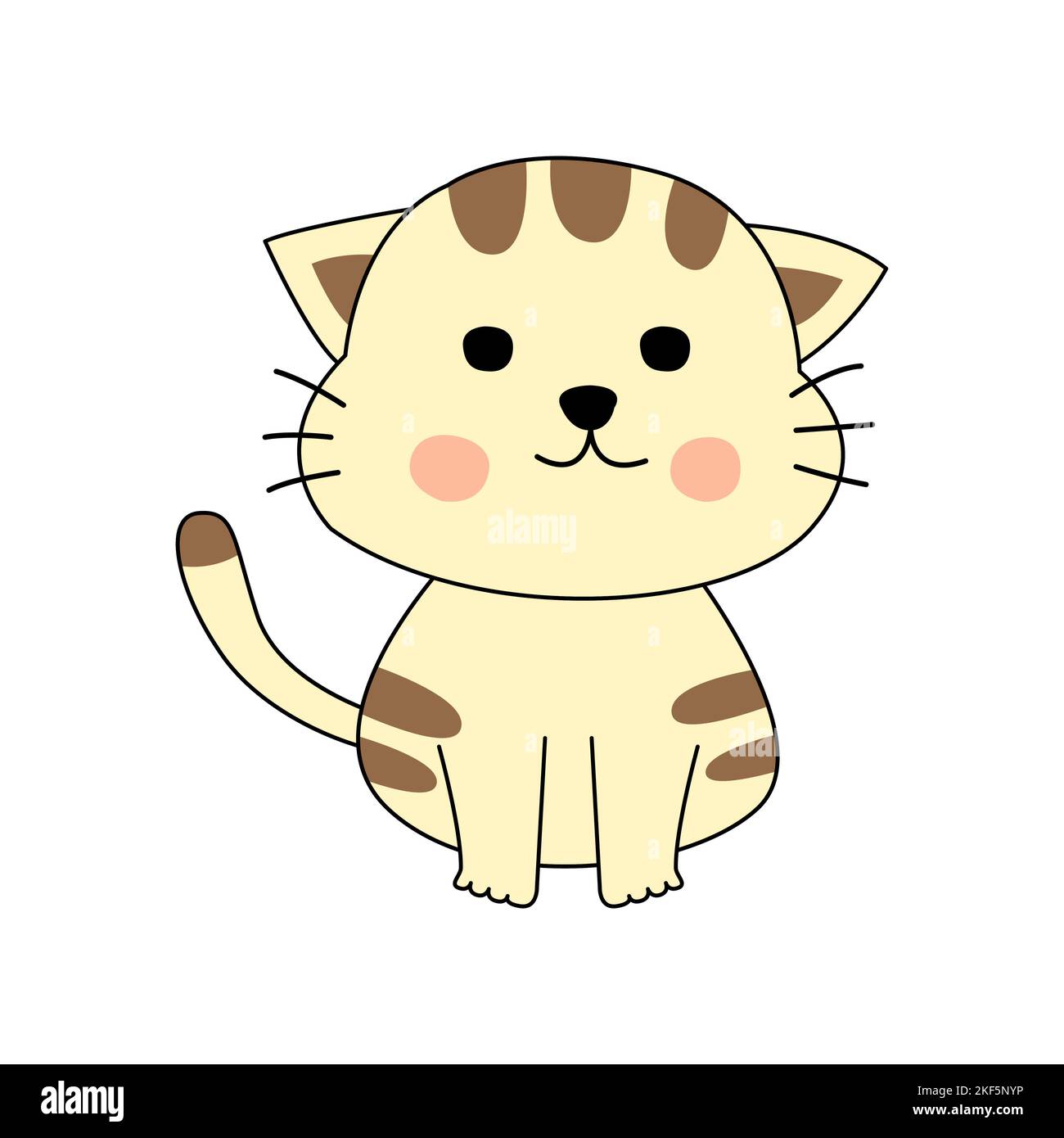 Clipart of cartoon version of cat,vector illustration Stock Vector ...