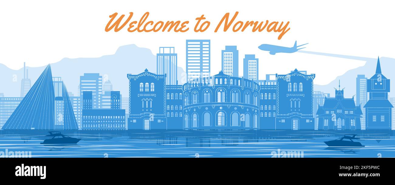 Popular tourist destination norway Stock Vector Images - Alamy