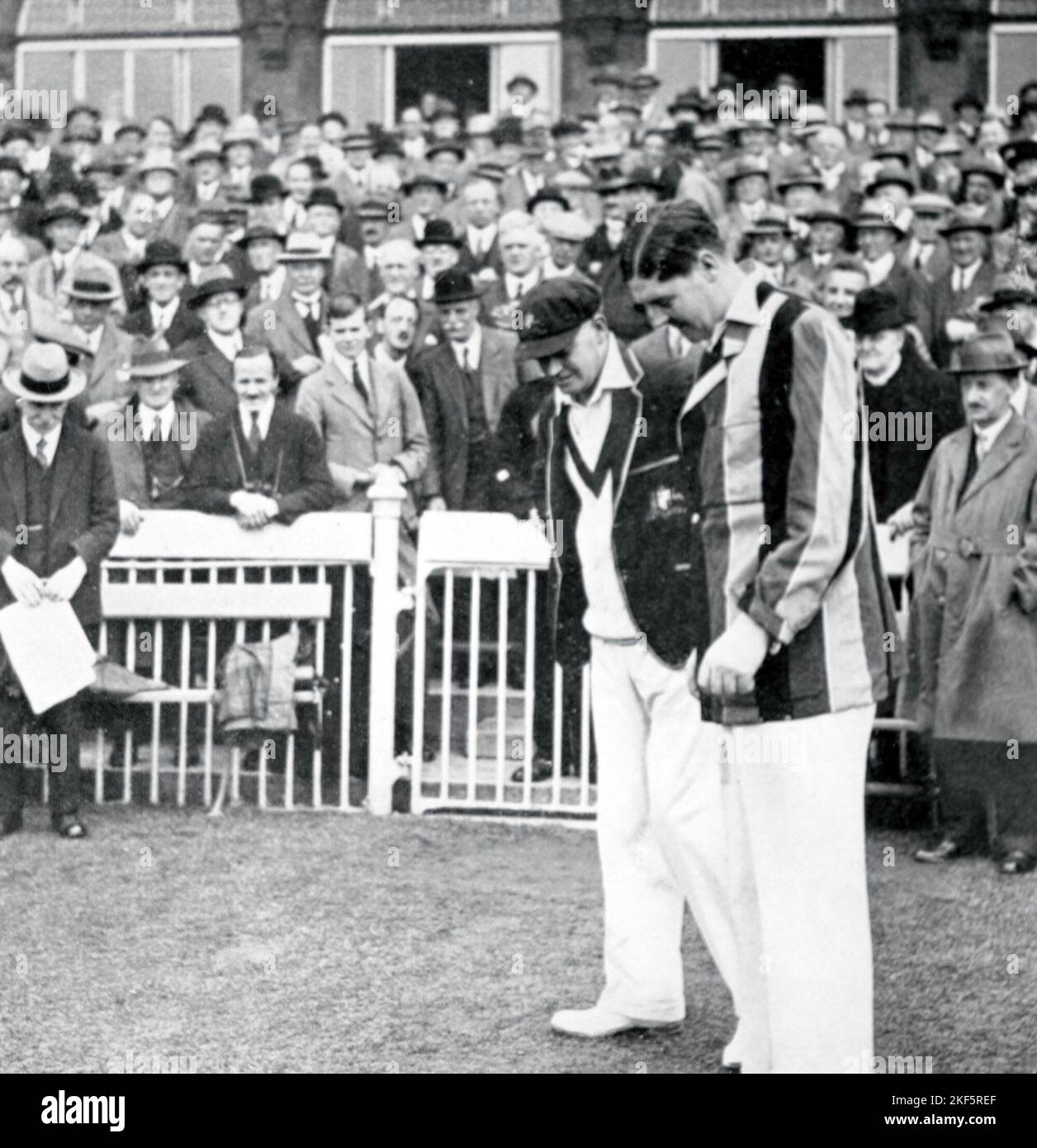 The two captains, Australia's Bill Woodfull (l) and England's Percy ...