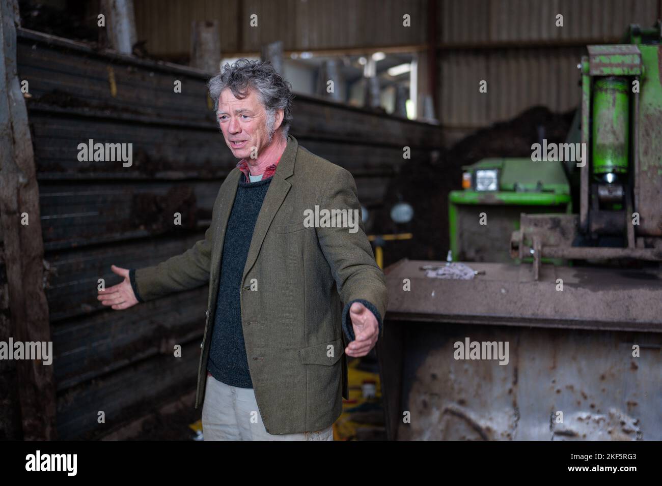 Organic farmer Guy Singh-Watson, pictured on Riverford Organic Farm ...