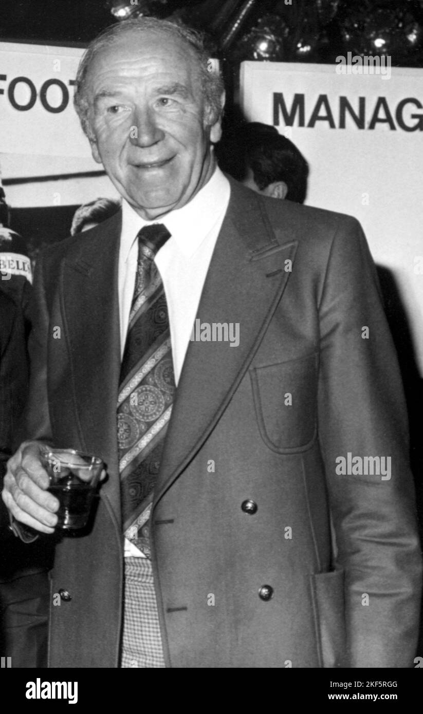 Matt Busby, Manchester United director Stock Photo - Alamy