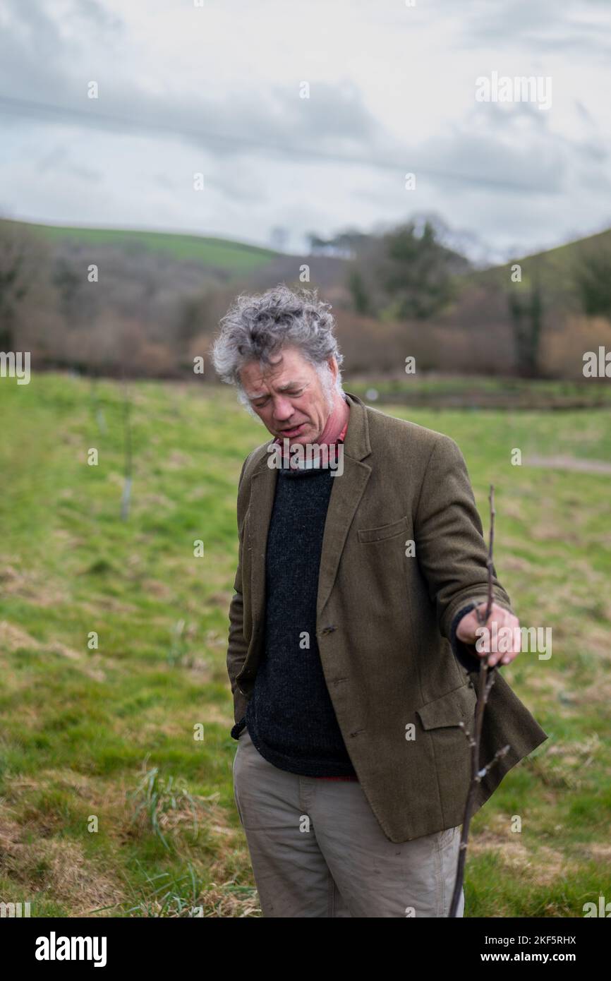 Organic farmer Guy Singh-Watson, pictured on Riverford Organic Farm ...