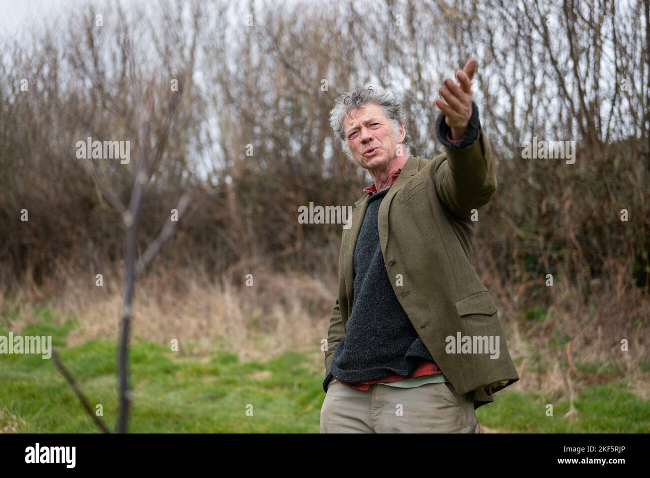 Organic farmer Guy Singh-Watson, pictured on Riverford Organic Farm ...