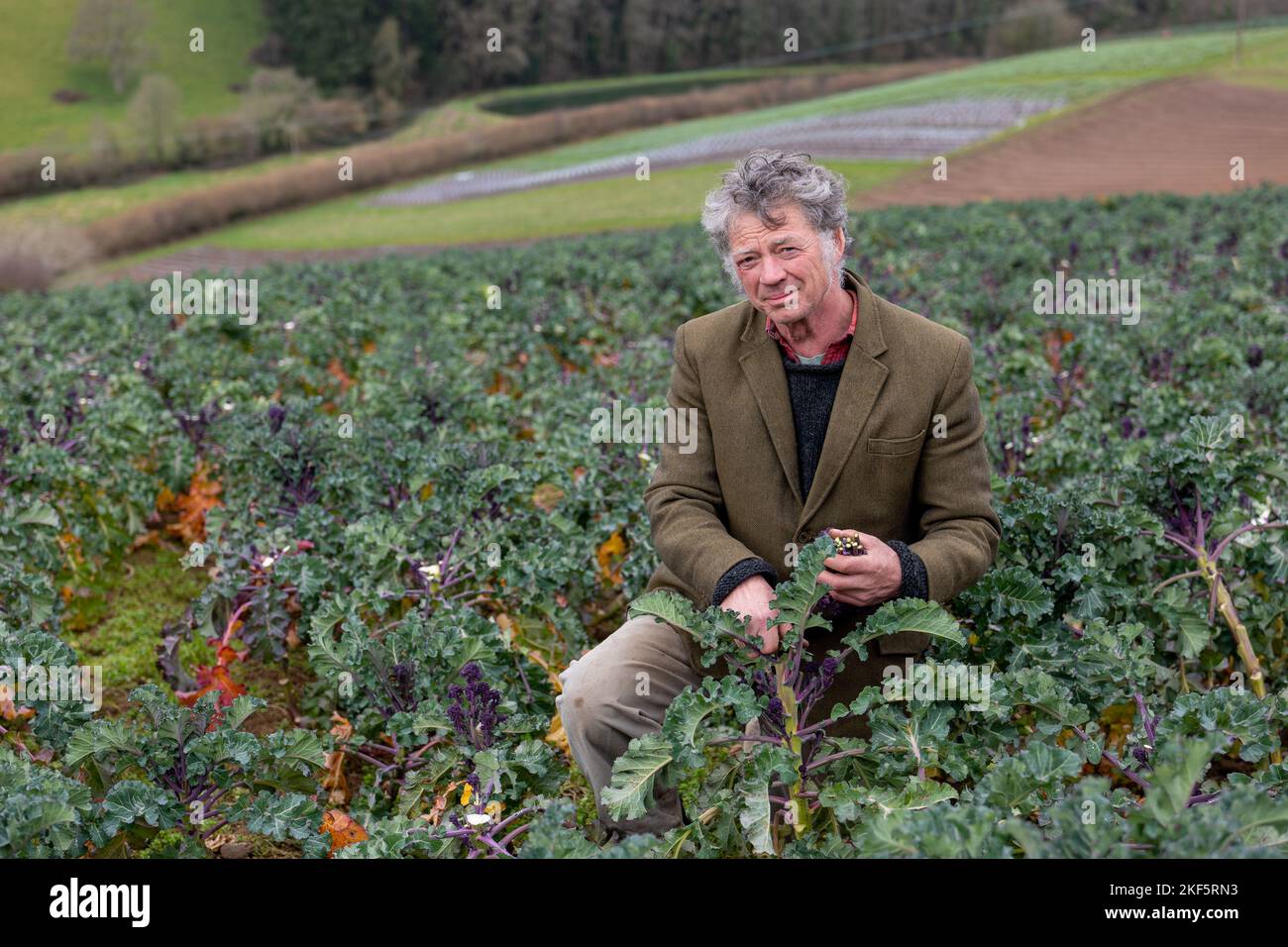 Organic farmer Guy Singh-Watson, pictured on Riverford Organic Farm ...