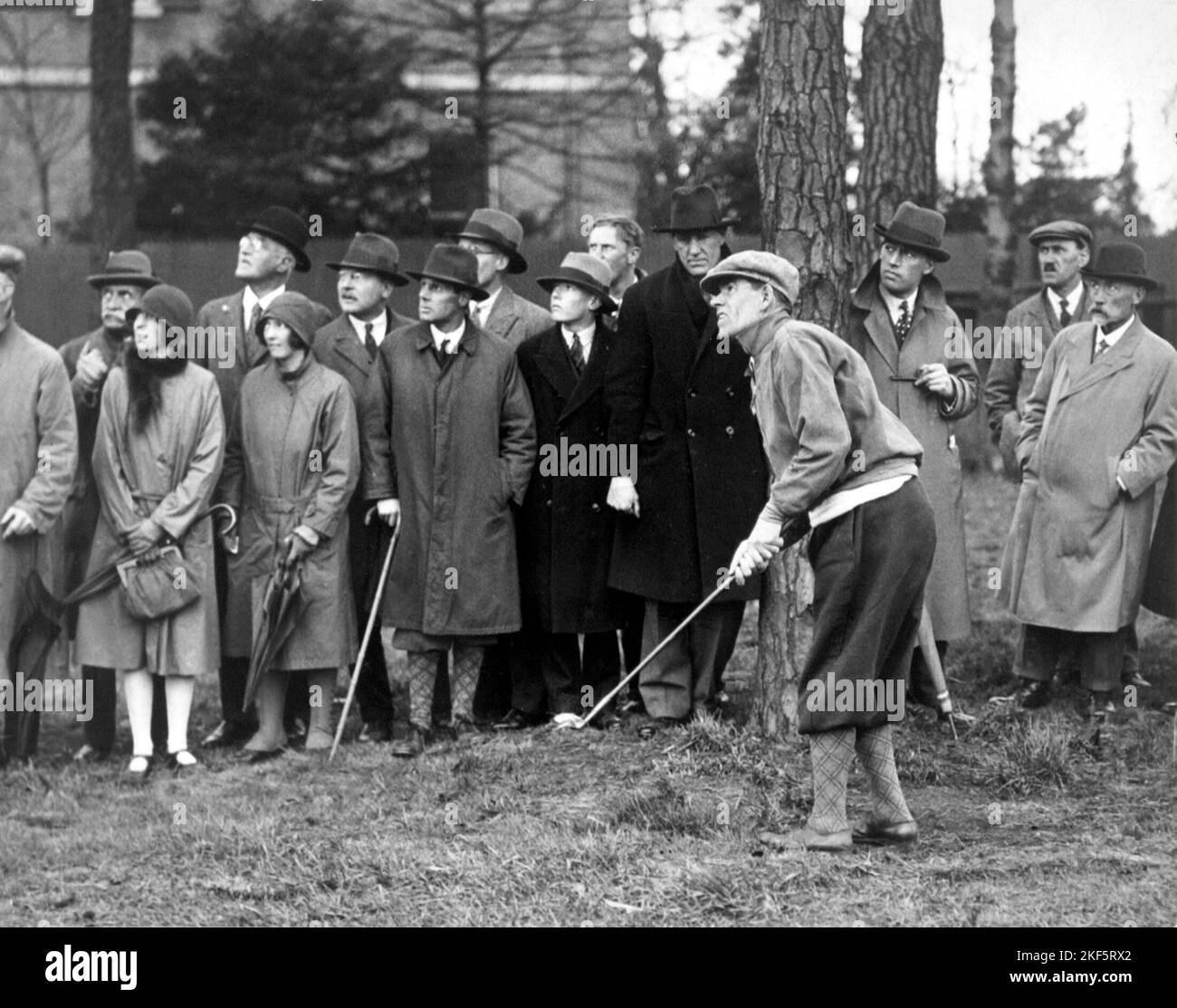 George Duncan plays from an awkward lie at the sixth. The only ...