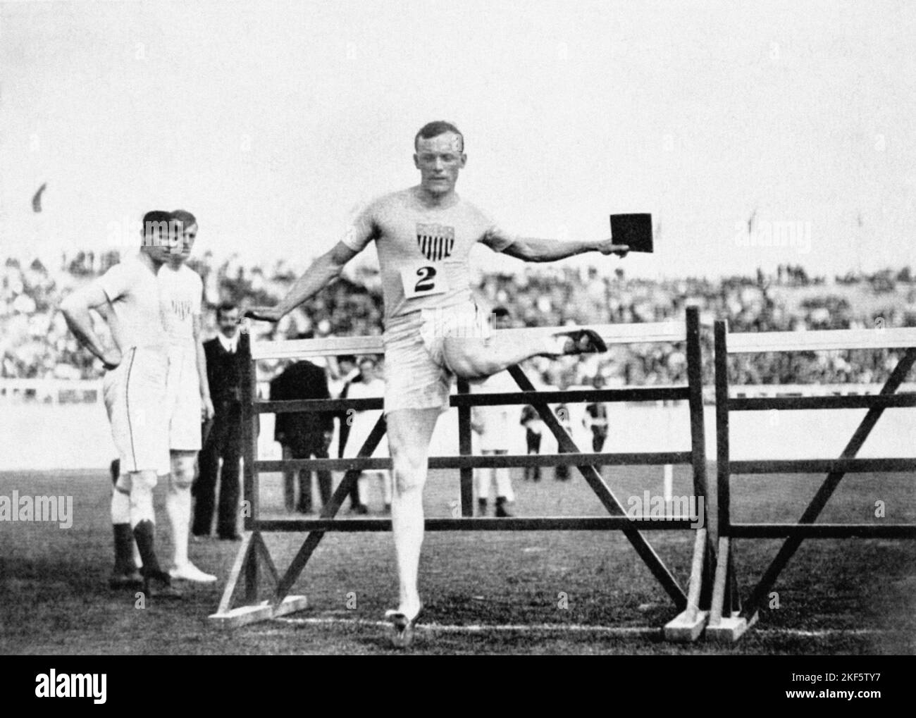 USA's Forrest Smithson, gold medallist in the 110m hurdles, poses for a ...
