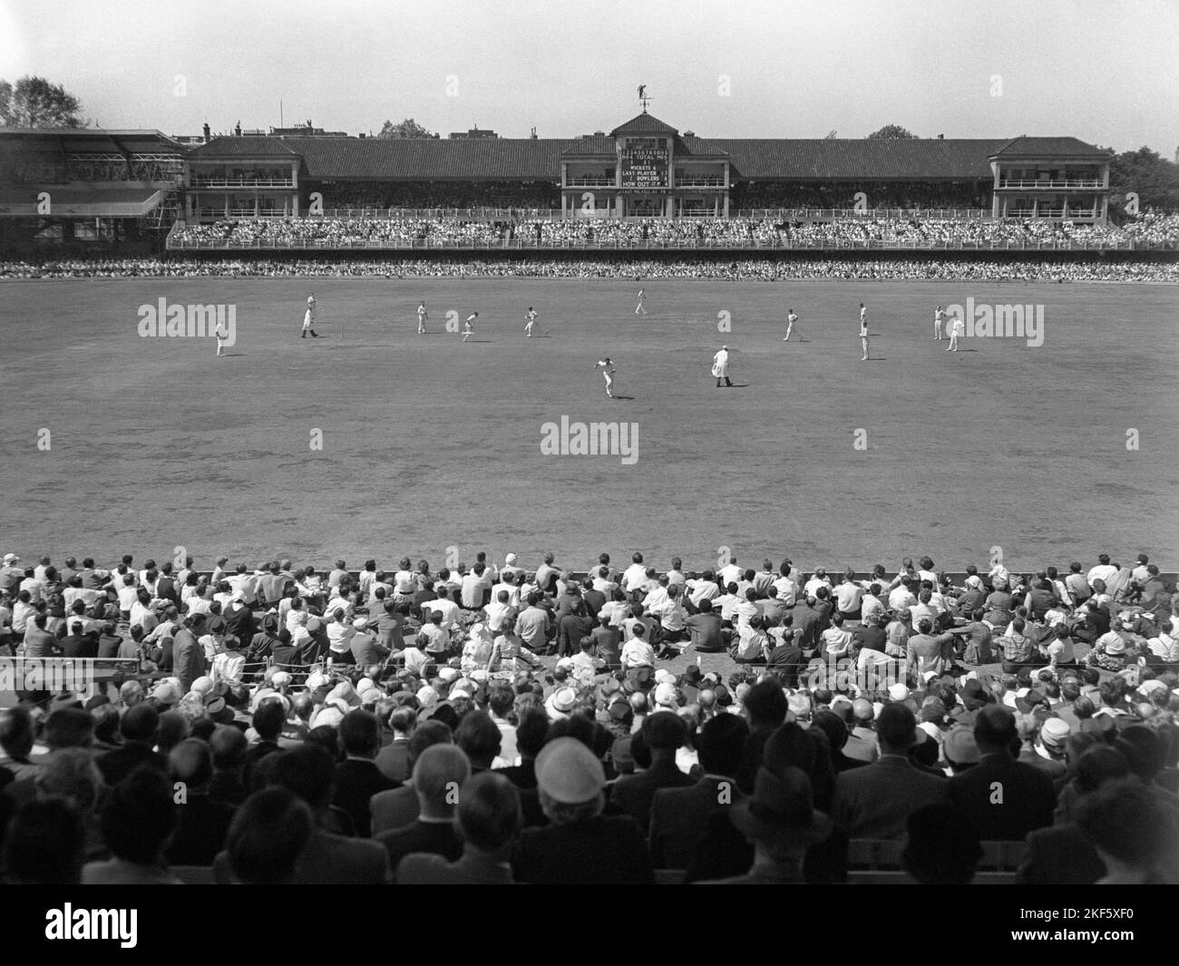 General shot of the action at Lord's Stock Photo - Alamy