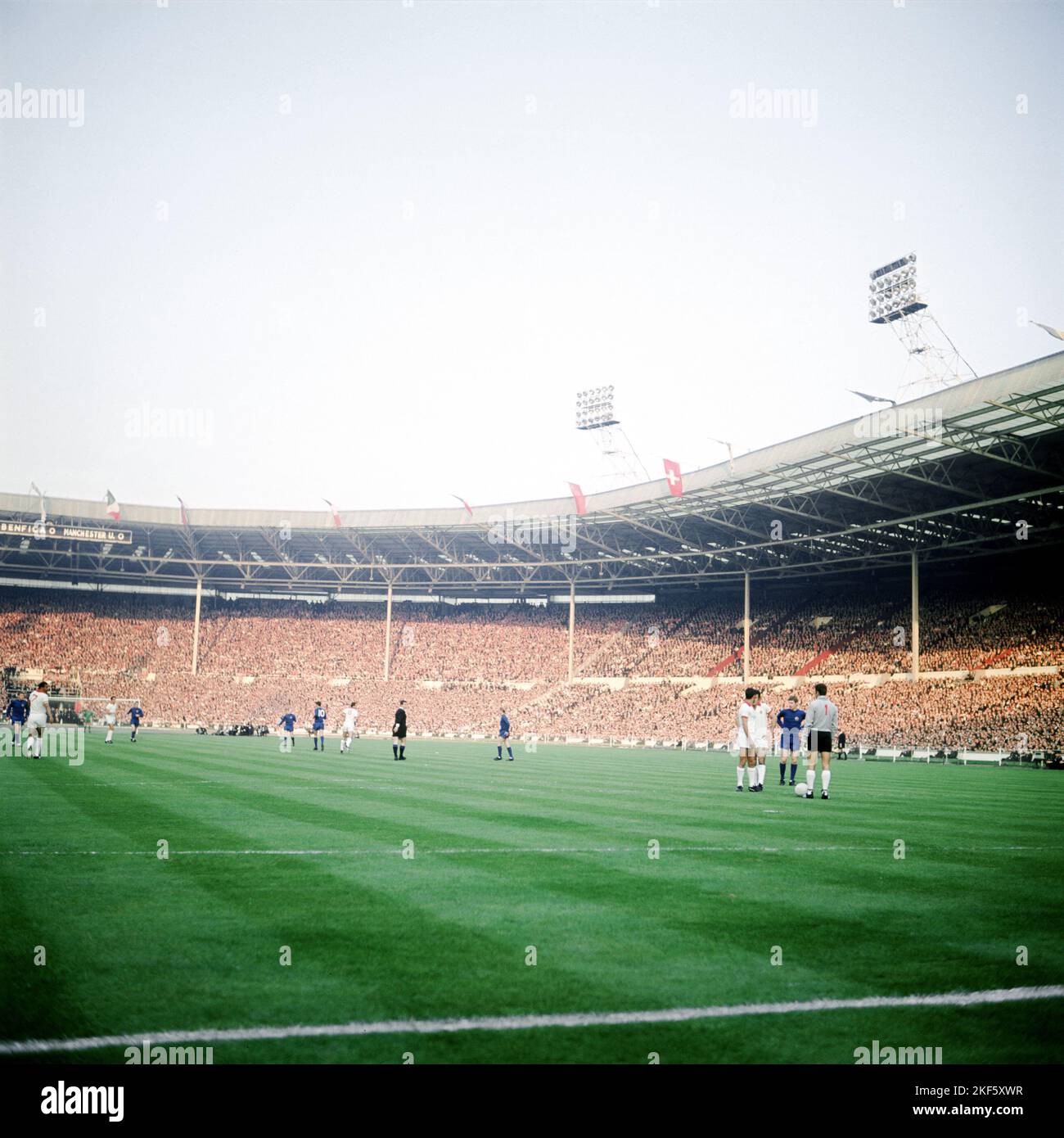 General view of a packed Wembley Stadium during the European Cup Final ...